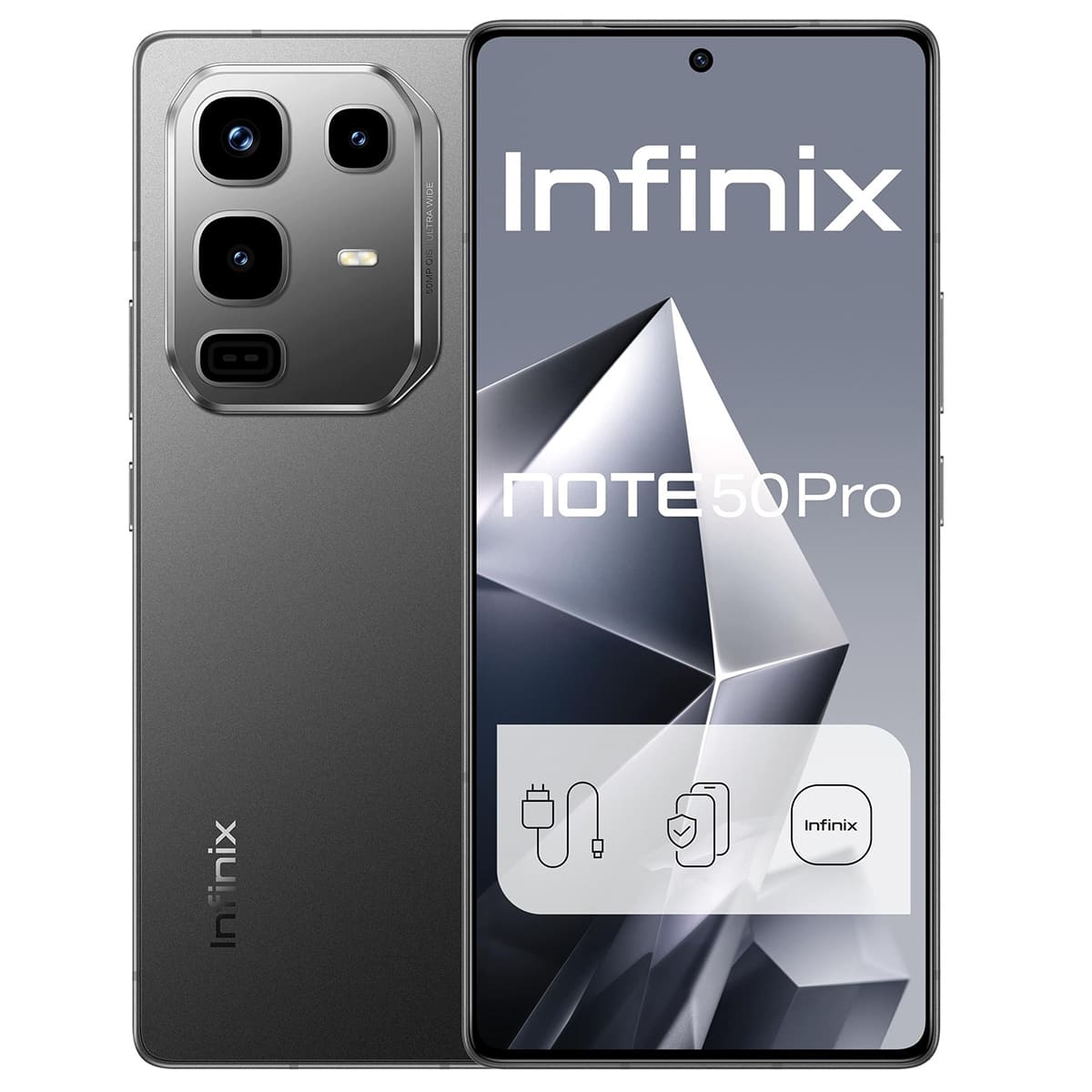Смартфон Infinix Note 50 Pro X6855 12/256GB Shadow Black купити - ціна ...