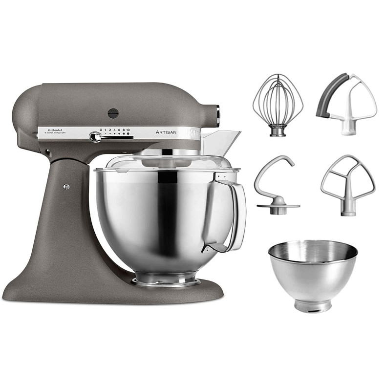 ᐉ Кухонна машина KitchenAid Artisan 4,8 л 5KSM185PSEGR сірий • ціни і ...
